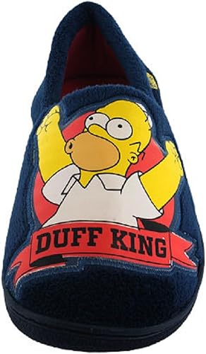 Simpsons Mens Homer Duff King Slippers (Medium 8-9 UK Adult, Option 1 ...