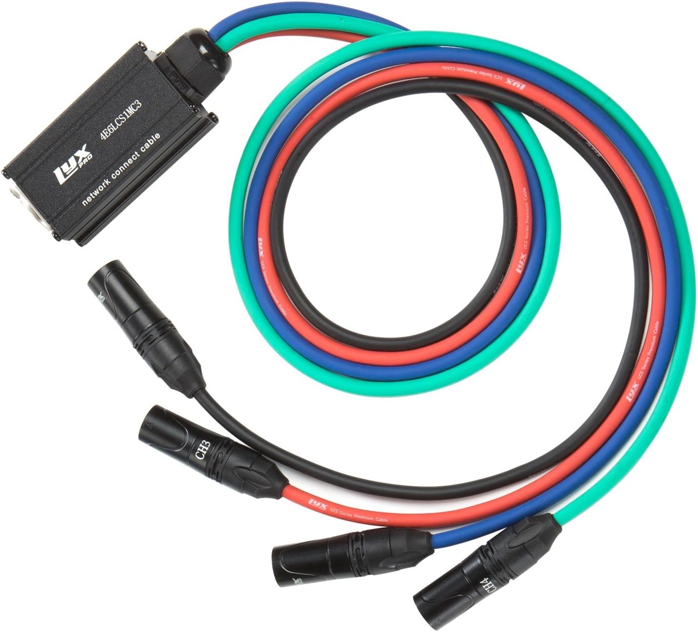 ProX XC-SBCAT6-4XM 4 Channel Portable XLR Male Snake Box with 4 Channel ...