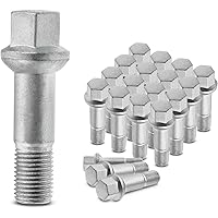 Akozon Wheel Lug Bolt, 20 Pcs Wheel Lug Nuts M14x1.5 Wheel Spacers Lug ...