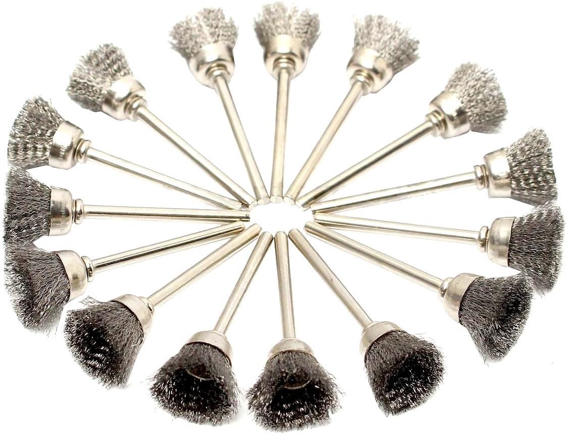 REAMTOP 45Pcs Steel Wire Wheels Pen Brushes Set Kit Accessories for ...
