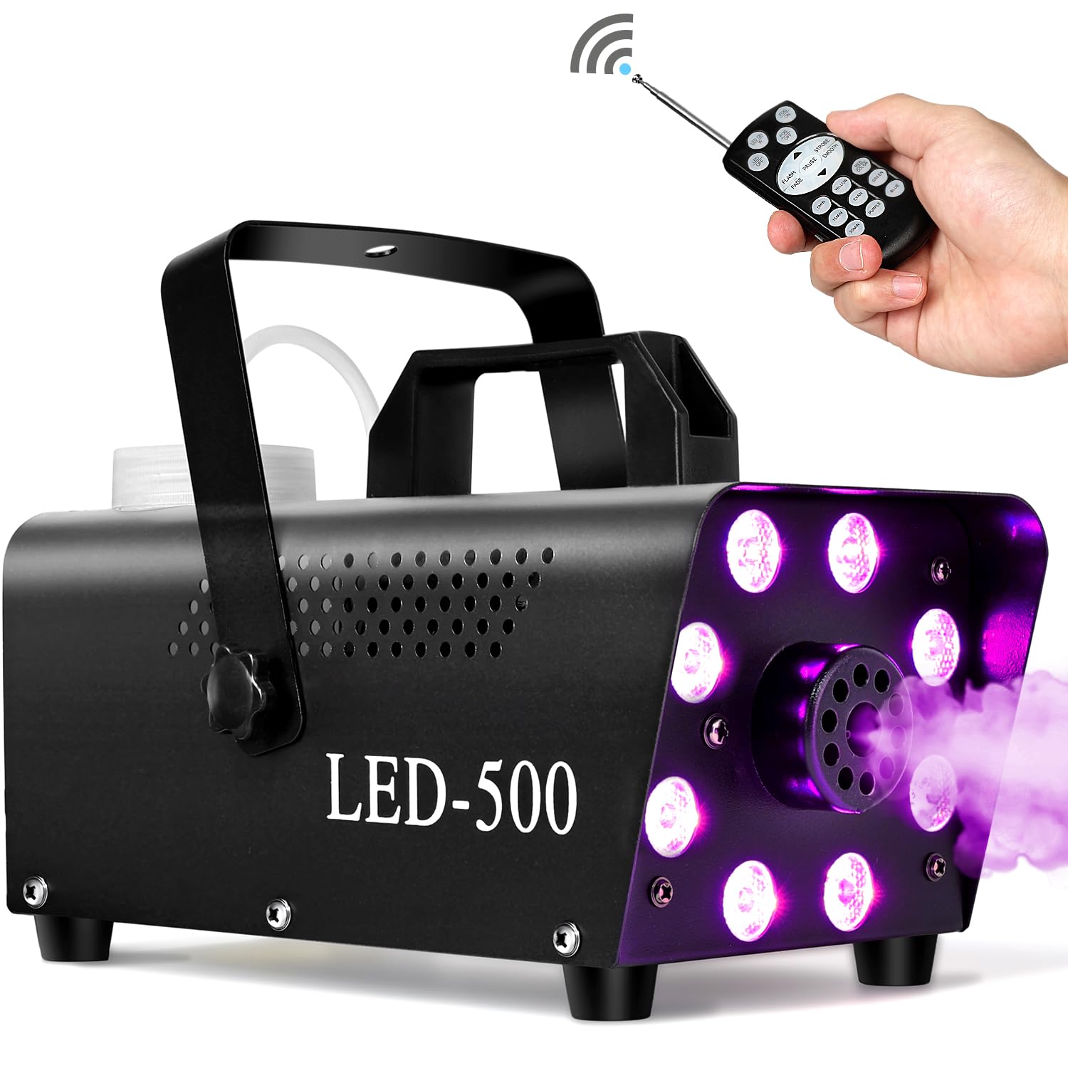 Upgraded Fog Machine Portable Smoke Machine with Lights, Fog Machine ...