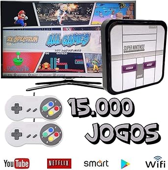 Video Game Retrô 12.000 Jogos + 32gb 2 Controles: Amazon.com.br: Games