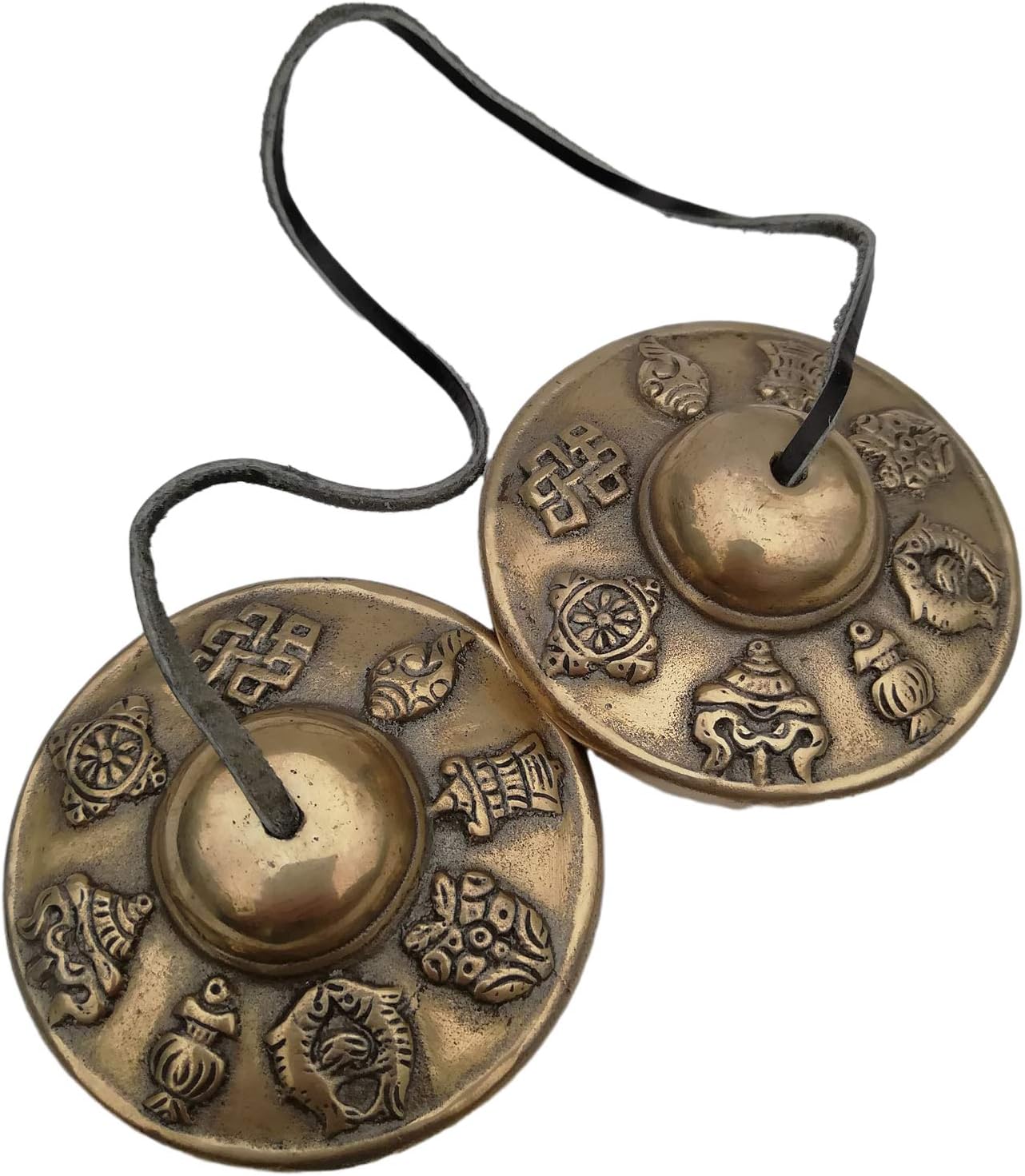 Amazon.com: Tibetan Handmade Yoga Meditation Om Tingsha Bell Chimes ...