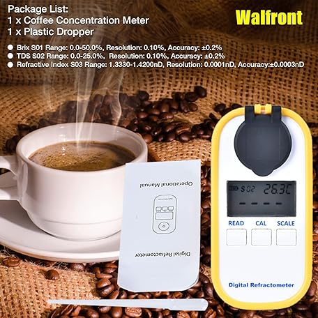 Mua Digital Coffee Concentration Refractometer with BRIX Display Coffee ...