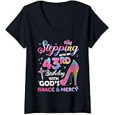 Amazon.com: Stepping Into My 43rd Birthday gift Women 43 years old ...