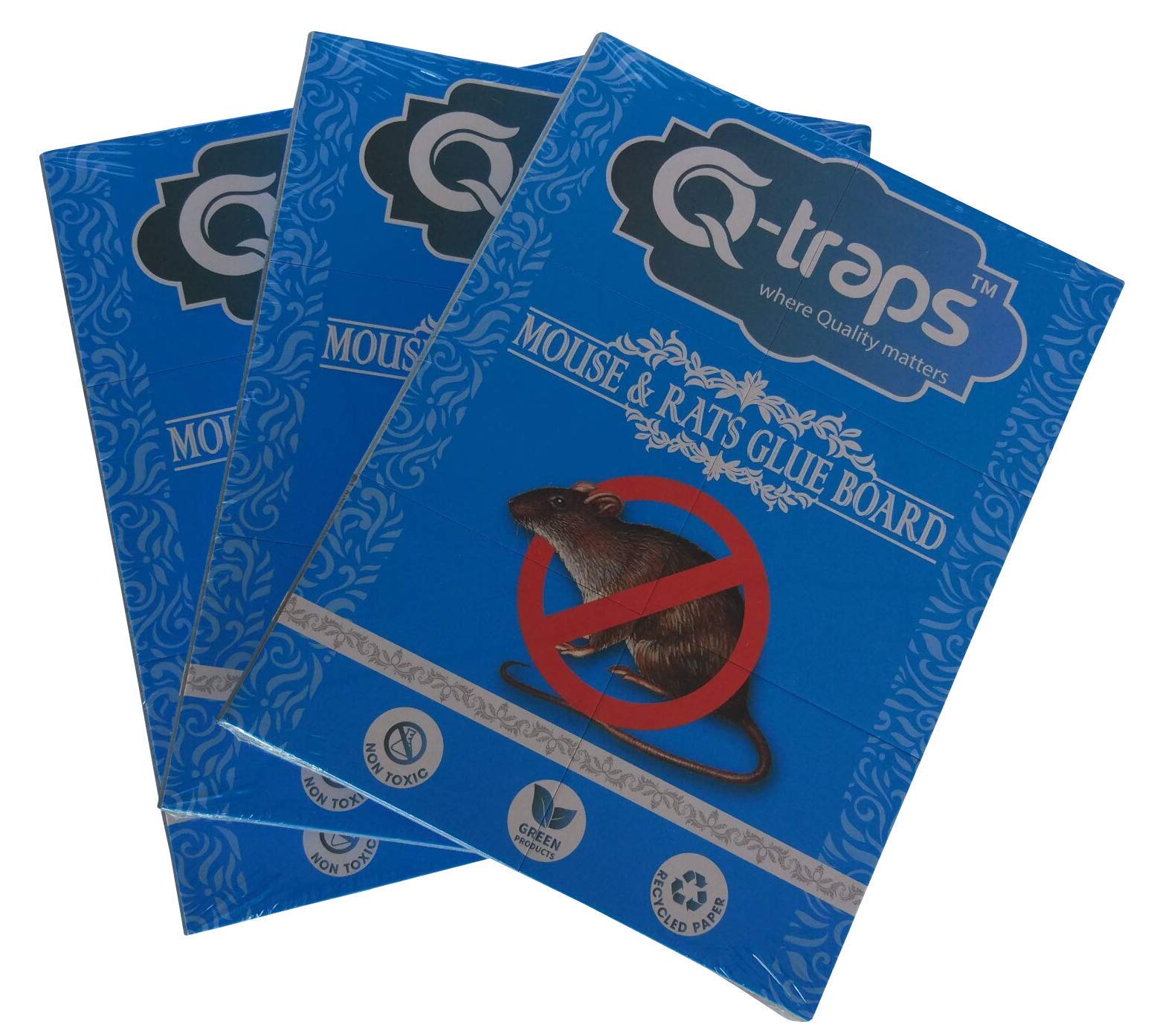 Buy Qtraps Extra Large 12" X 6" Mouse & Rat Trap – Non Toxic, No Touch ...