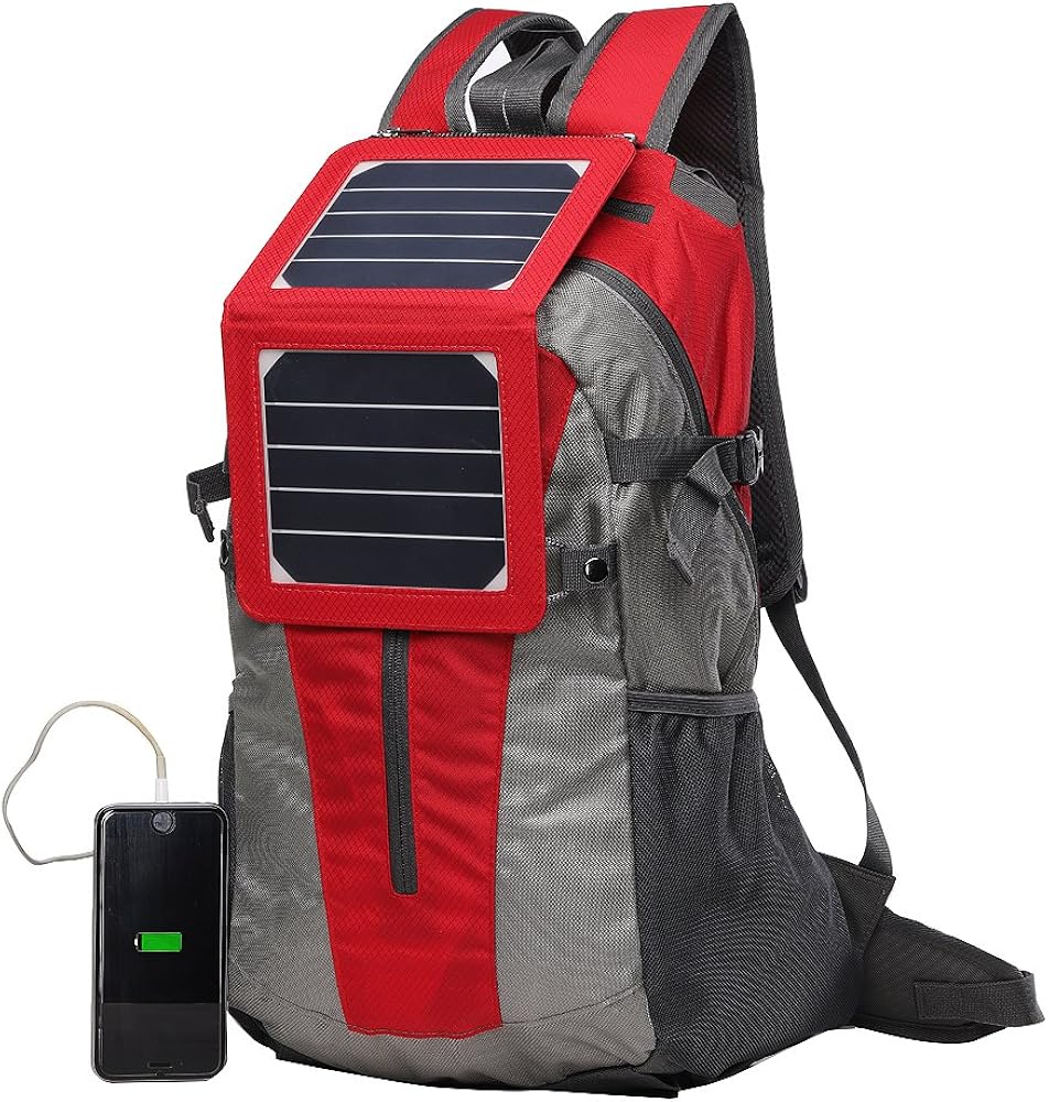 Amazon.com: ECEEN Backpack with Solar Charger & Battery Pack for Smart ...