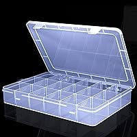 DUOFIRE Plastic Organizer Container Storage Box Adjustable Divider ...