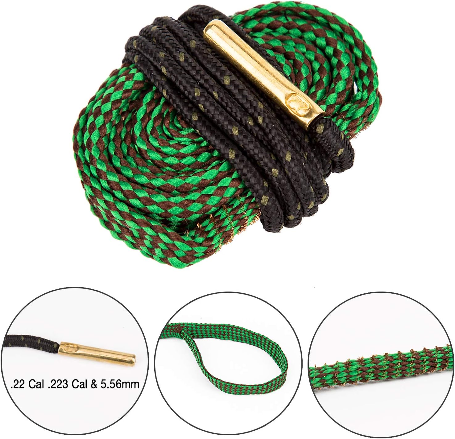 SAVATA 2PCS Bore Snake Gun Snake Gun Bore Cleaner with Built-in Brass ...