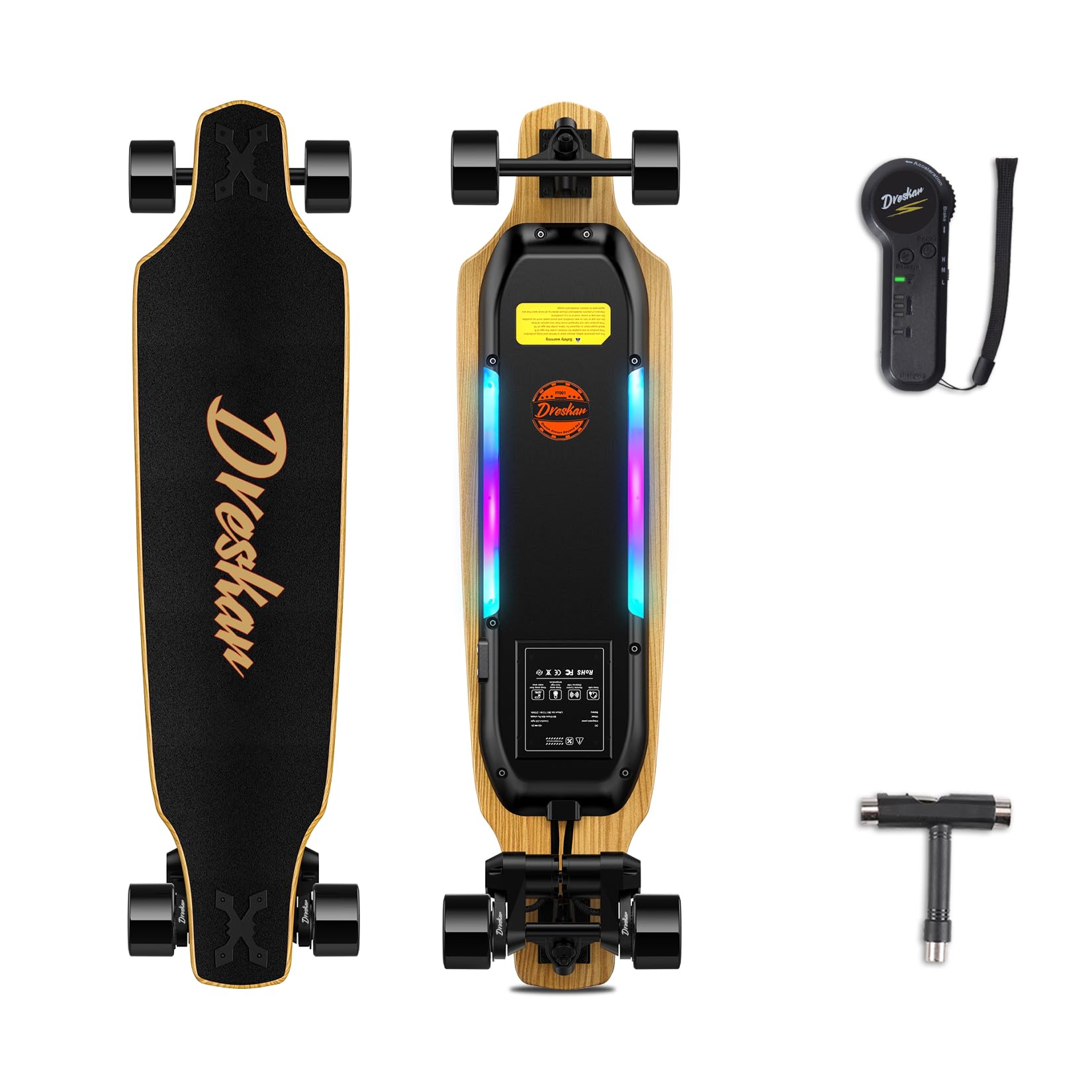 Electric Skateboards,1800W Dual Motors with Remote Control,Top Speed ...