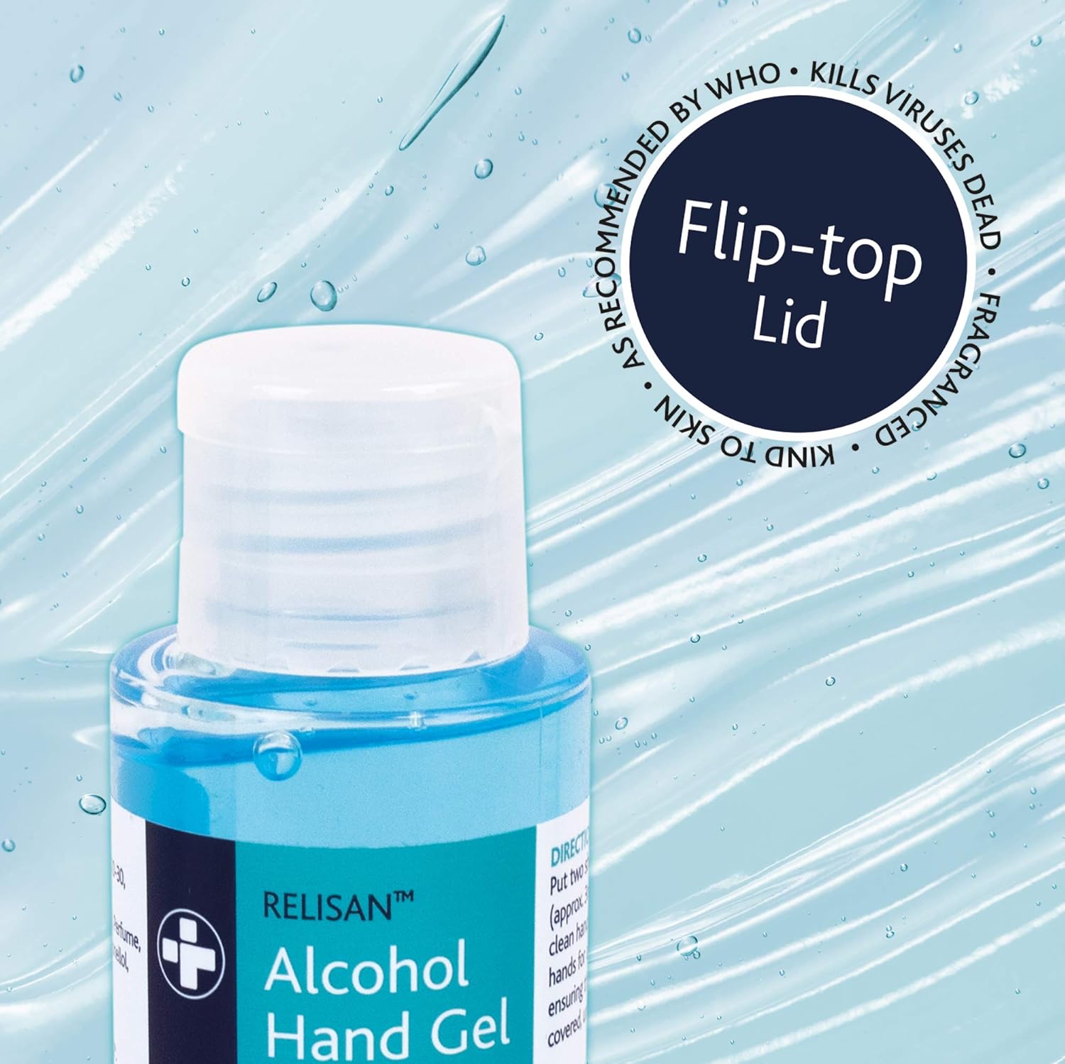 Reliance Medical Relisan Alcohol Hand Sanitiser Gel Bottle 50ml – 70% ...