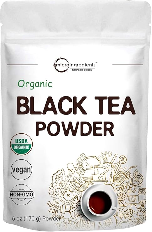 Amazon.com: Organic Instant Black Tea Powder from 100% Tea Leaves, 6 ...