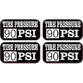 Amazon.com - StickerTalk Tire Pressure 110 PSI Vinyl Stickers, 1 Sheet ...