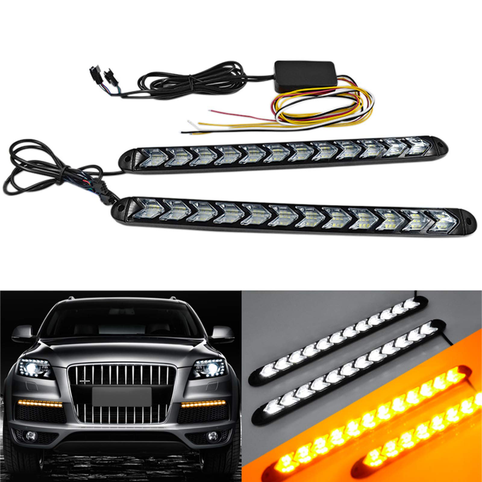SOCAL-LED LIGHTING Arrow LED DRL Switchback Strips 12" (32cm) 12V ...