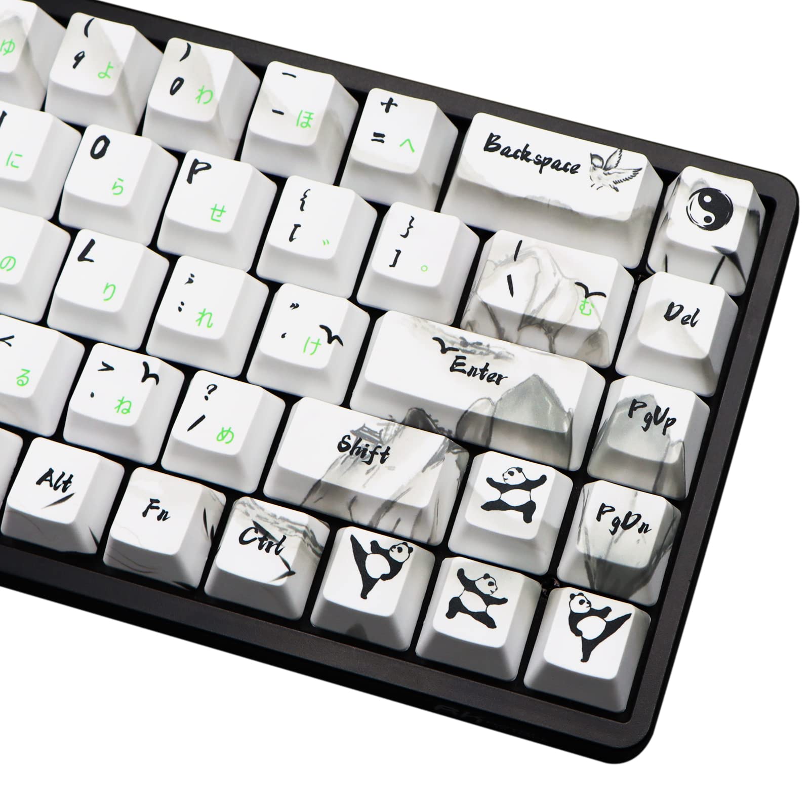 Mua MOLGRIA Keycaps 68 Set Ink Panda for 68 Keys Keyboard, Custom PBT ...