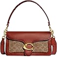 COACH Coated Canvas Signature Tabby Shoulder Bag 26, Tan Rust, One Size ...