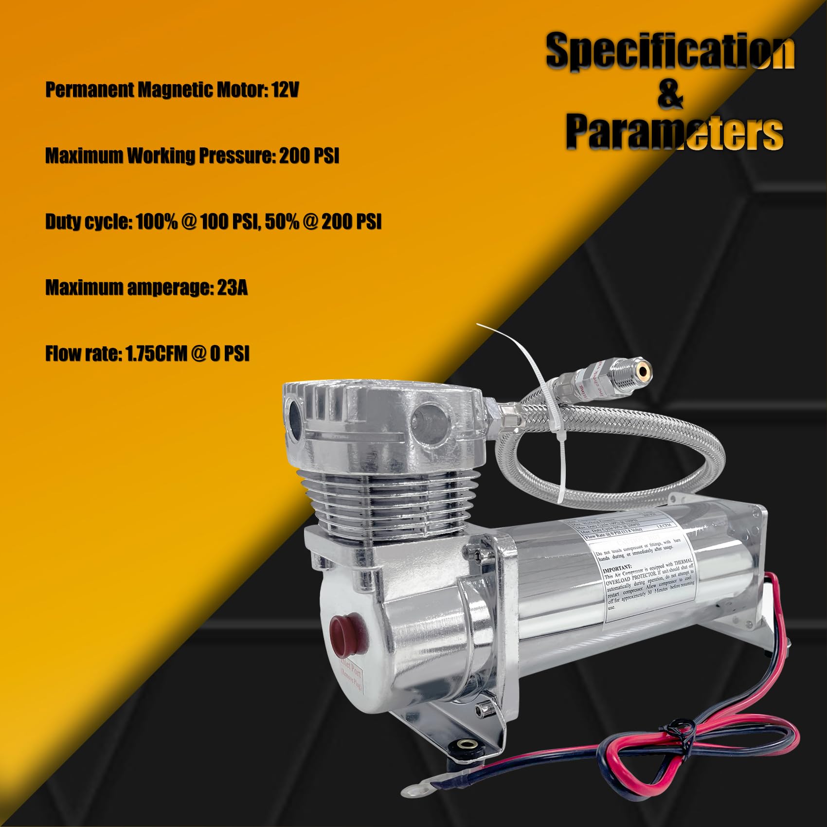 Mua Bxmgr 200 PSI Heavy-Duty Air Compressor with 1/4" NPT, 12V 23A, 1. ...