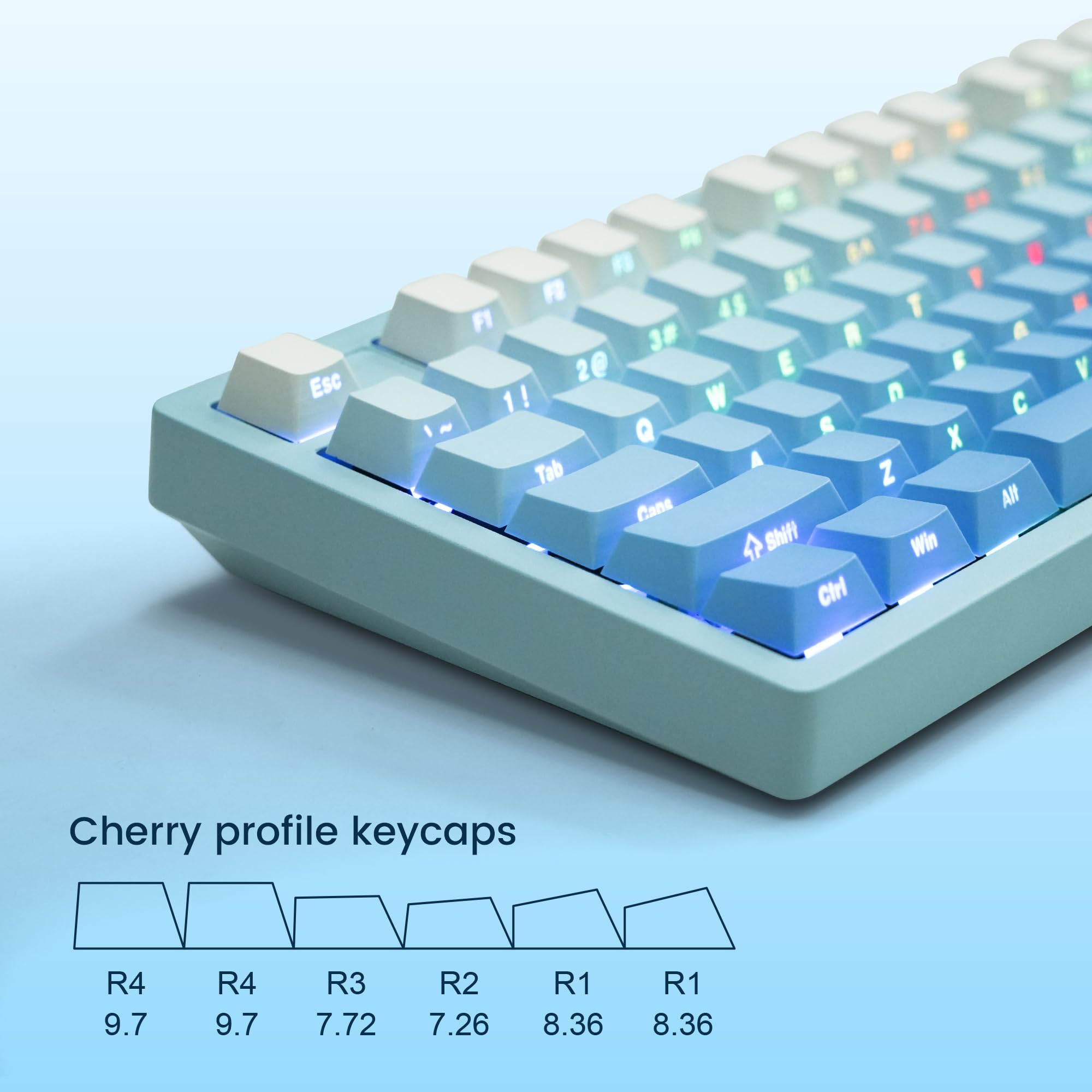 Mua dagaladoo Double Shot PBT keycaps Set,Shine Through keycaps 60% 75% ...
