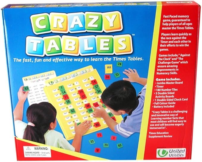 Crazy Tables Times Tables Multiplication Interactive Learning ...