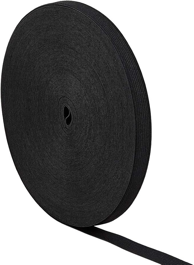 BENECREAT 30m 15mm Banda Negra Elástica Cinta Elástica Correa Elástica ...