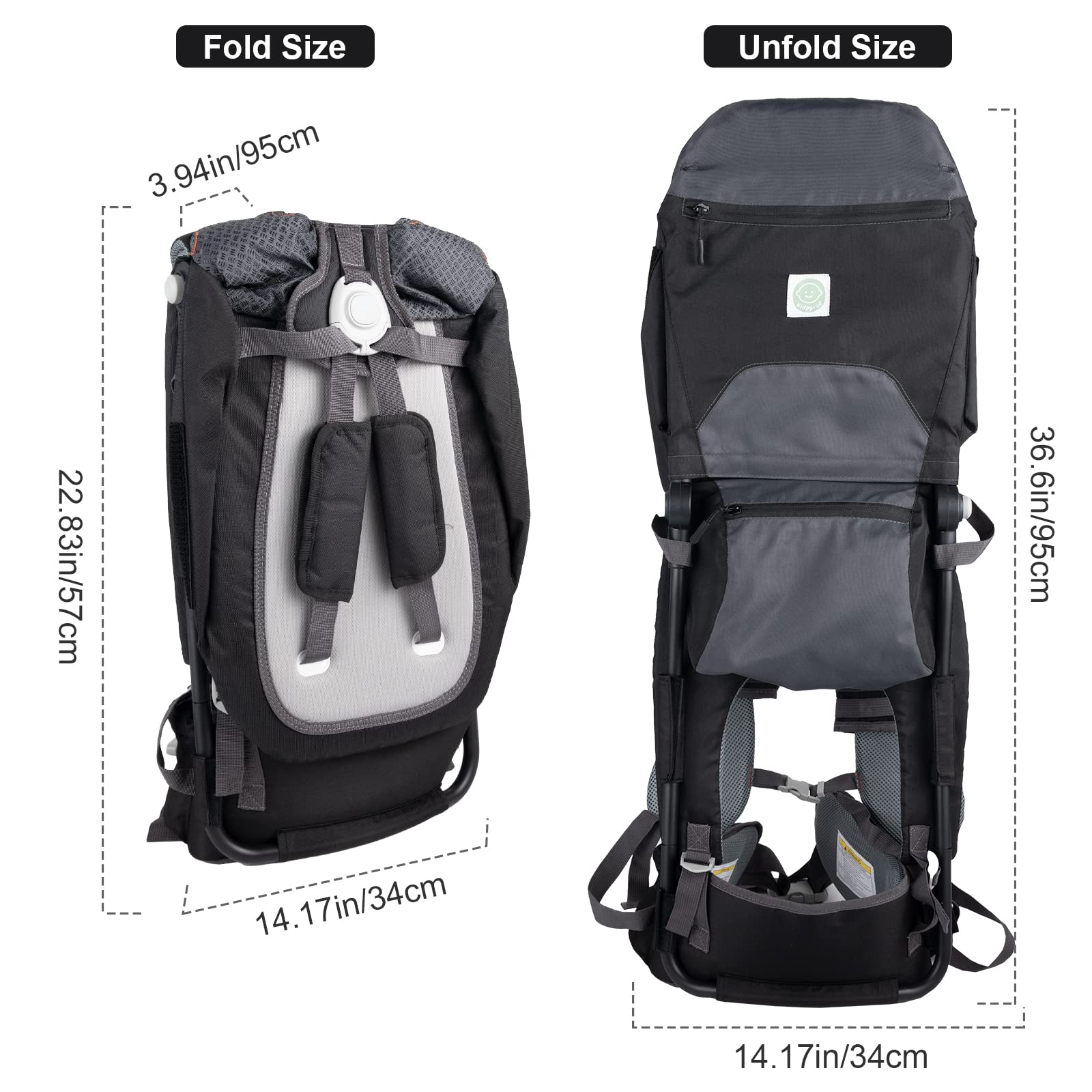 Mua Baby Shoulder Carrier Baby Hiking Backpack Carrier with Rain Cover ...