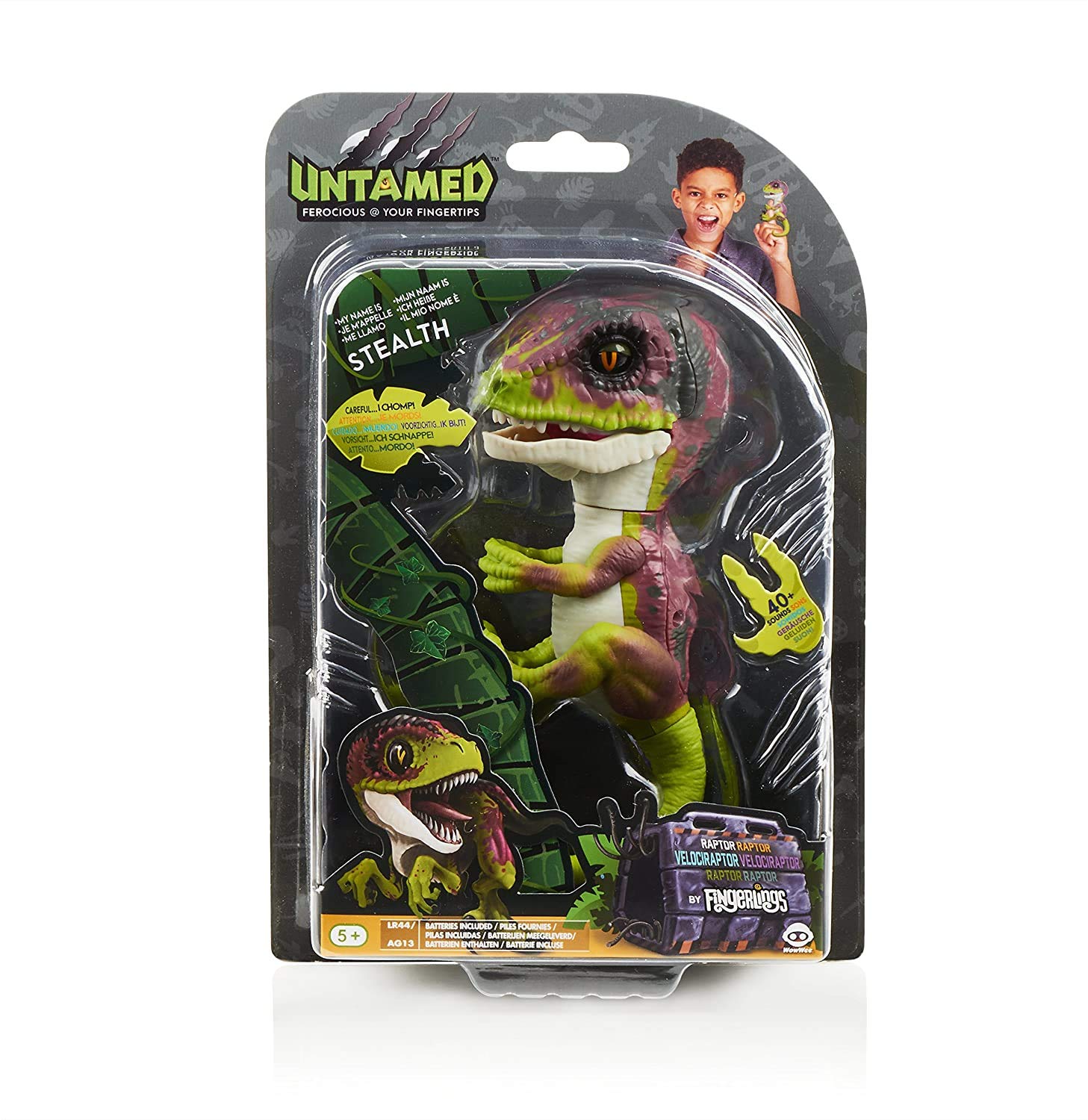 Untamed Raptor by Fingerlings - Stealth (Verde) - Dinosaurio ...