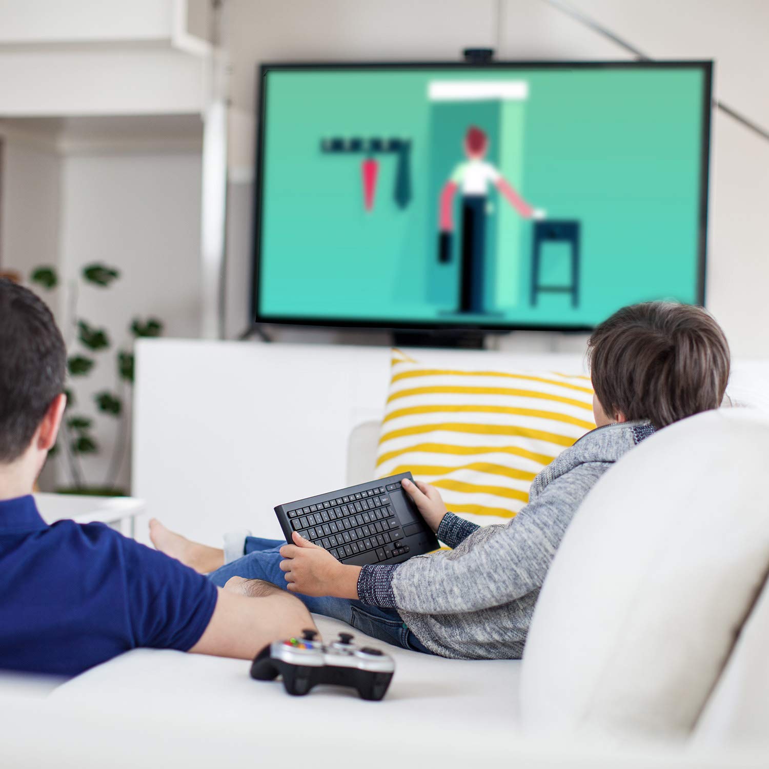 Mua K830 Illuminated Living-Room Keyboard with Built-in Touchpad – Easy ...