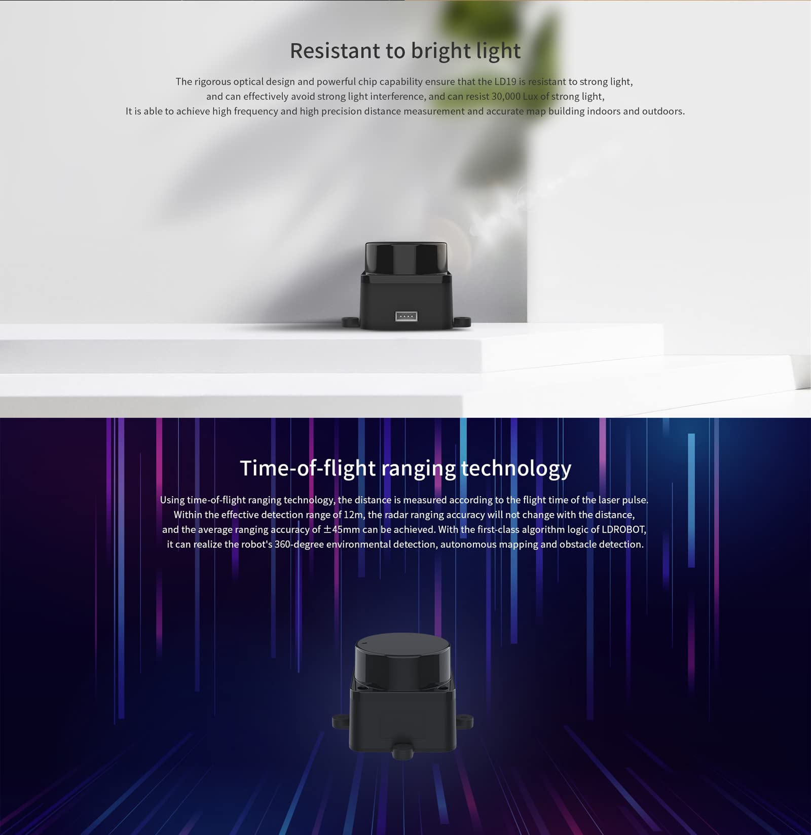 Mua WayPonDEV FHL-LD19 360 Degree 2D Lidar Distance Sensor Kit, 10Hz ...