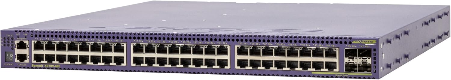Amazon.com: Extreme Networks 48 Port 10 GbE Copper Switch with Optional ...