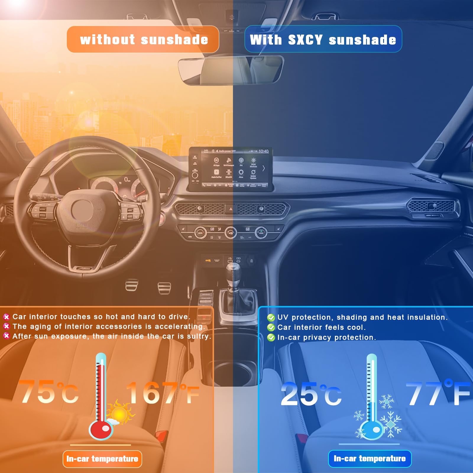 Mua SXCY for 2023 2024 Acura Integra/2022-2024 Honda Civic Windshield ...