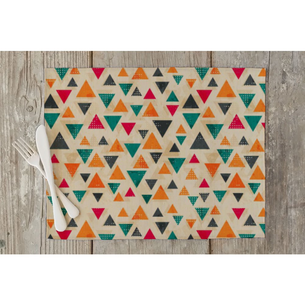 Buy ArtzFolio Vintage Triangle D1 Table Mat Placemat Velvet Fabric ...