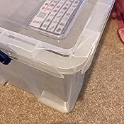 Really Useful Box 84 Litre Plastic Storage Box Clear: Amazon.co.uk ...