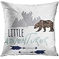 Amazon.com: VANMI Throw Pillow Cover Baby Little Woodland Adventurer in ...