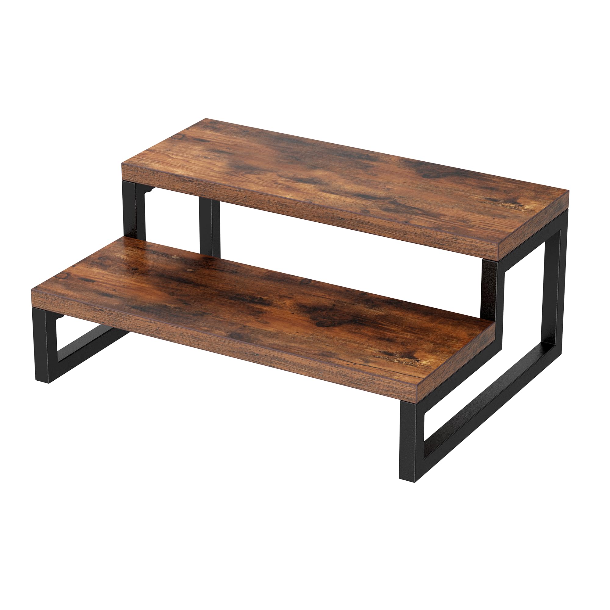 Waissdea Wood Display Riser Stand, Wooden Display Riser Shelf, Kitchen ...