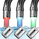 Amazon.com: 3-Color Temperature Sensitive Gradient LED Water Faucet ...