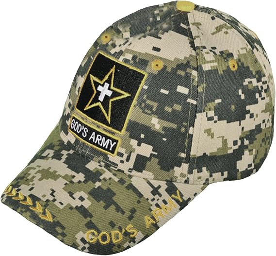 Amazon.com: God's Army Christian Hat Digital Camouflage Cross ...