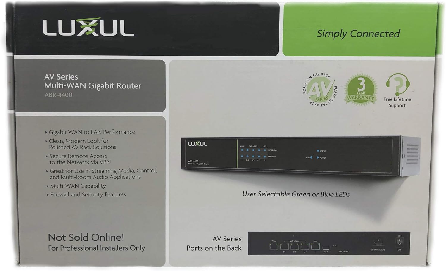 Amazon.com: Luxul 5 - Port Gigabit Router Multi-WAN ABR-4400 Gigabit ...