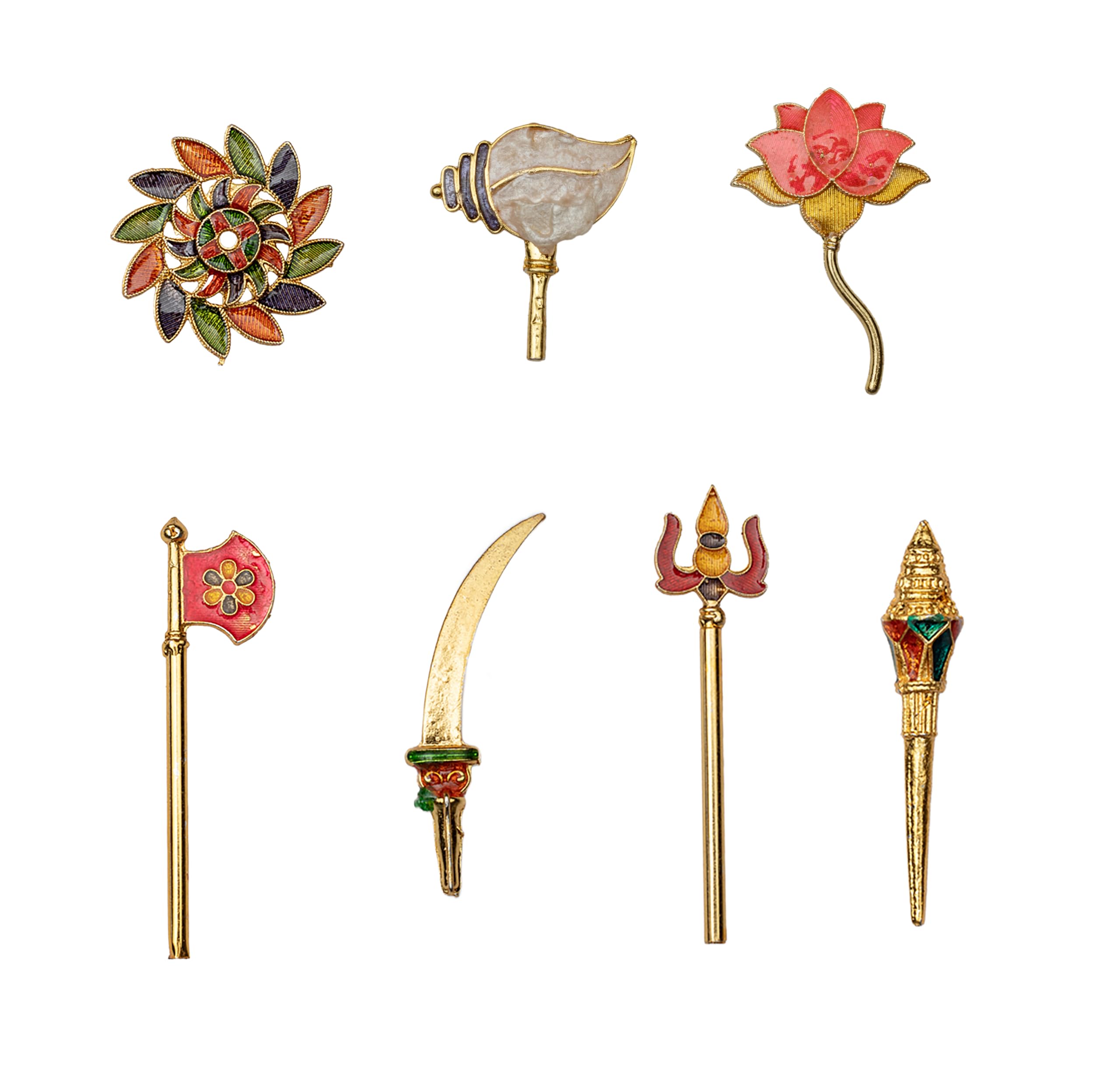 Mua Decorative Maa Durga Shastra for Navratri Festival Set of 7 Weapons ...