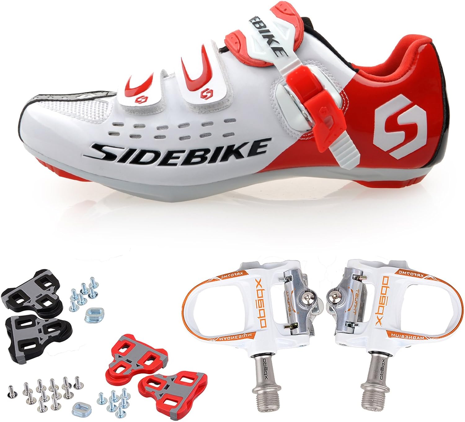 TXJ - Zapatillas de ciclismo con pedales de clic (Elija un tamaño más ...