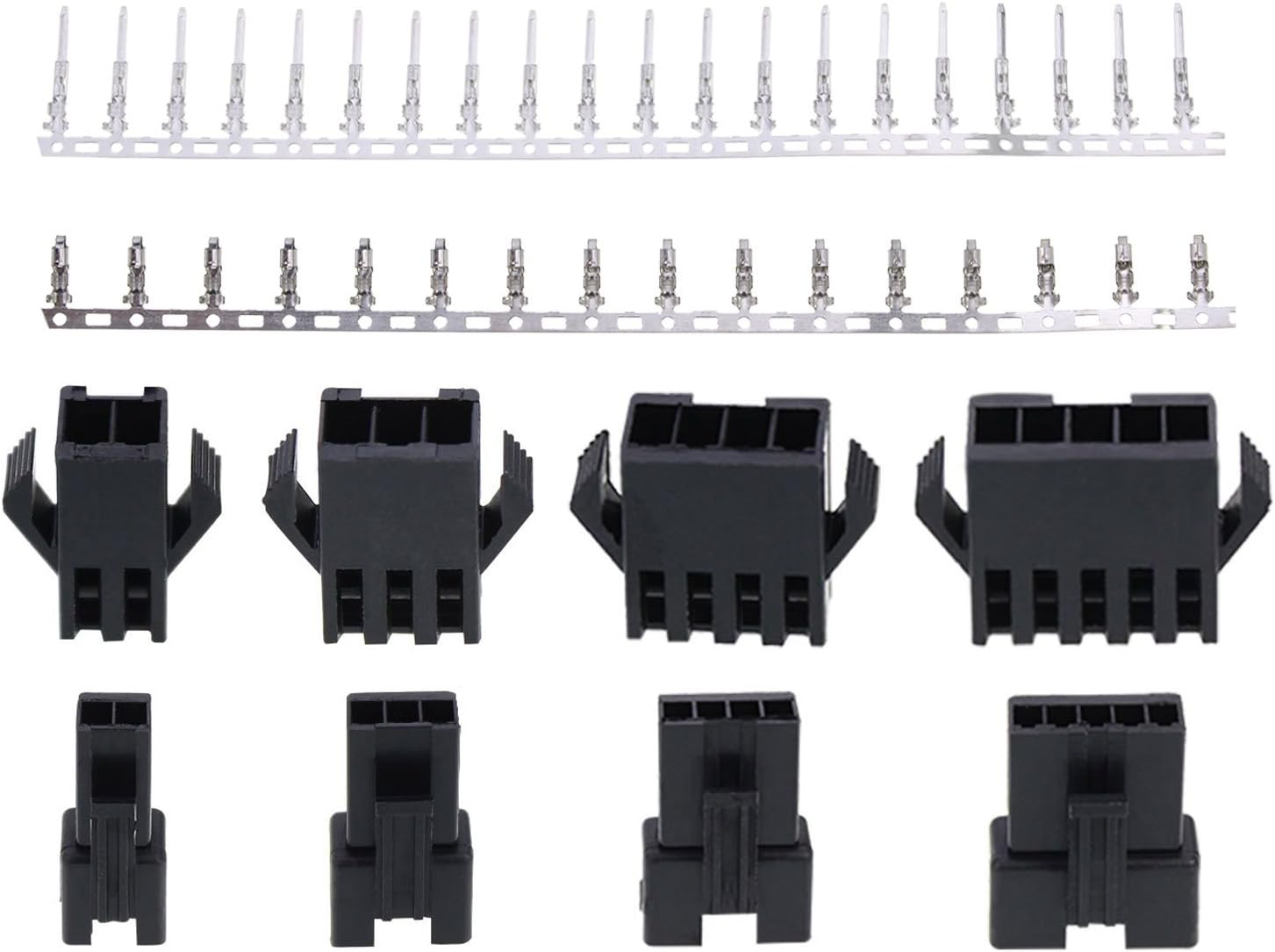 HSEAMALL 560 PCS 2.5mm Pitch 2 3 4 5 Pin JST Connectors,Male and Female Pin Header Plug Housing ...