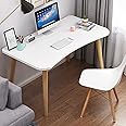 Amazon.com: Modern Computer Desk, 27.56" x 15.75" Ergonomic Arc Design ...