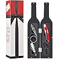 Amazon.com | Wine Bottle Opener Gift Set - 5 Pcs Wine Corkscrew Screw ...