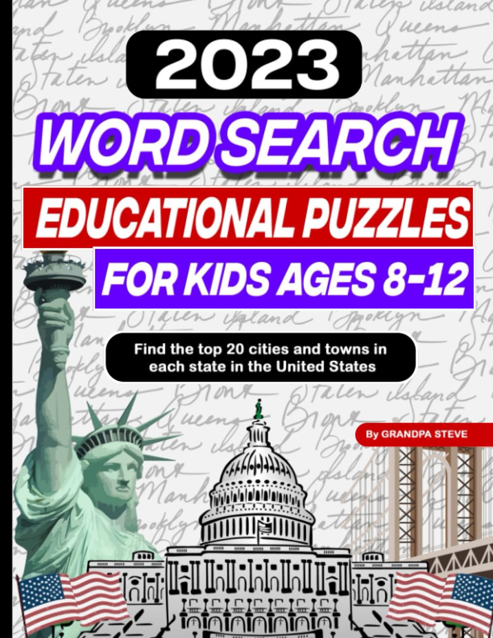 Mua 2023 Word search educational puzzles for kids ages 8-12: Find the ...