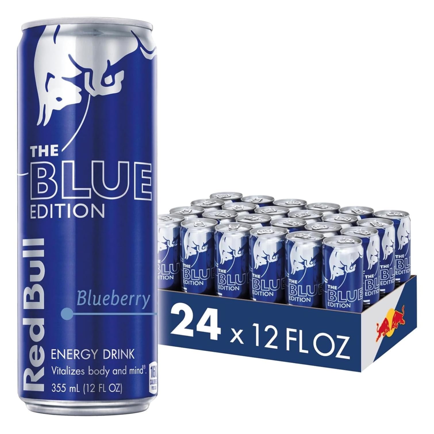 Red Bull Blue Edition Energy Drink, Blueberry, with 114mg Caffeine plus ...