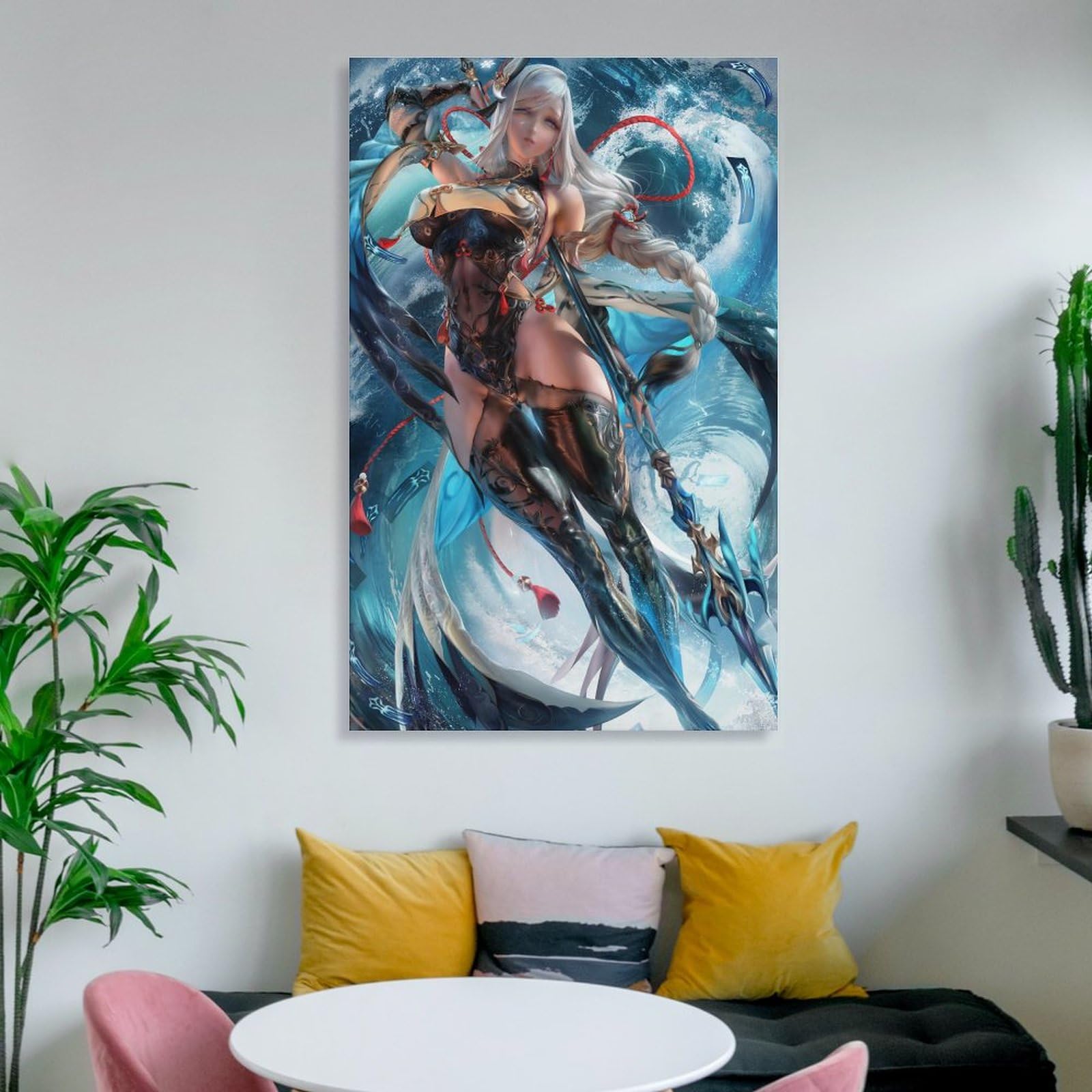 GS Impact Anime Posters Shenhe Cool Girls Game Cartoon Aesthetic Poster ...