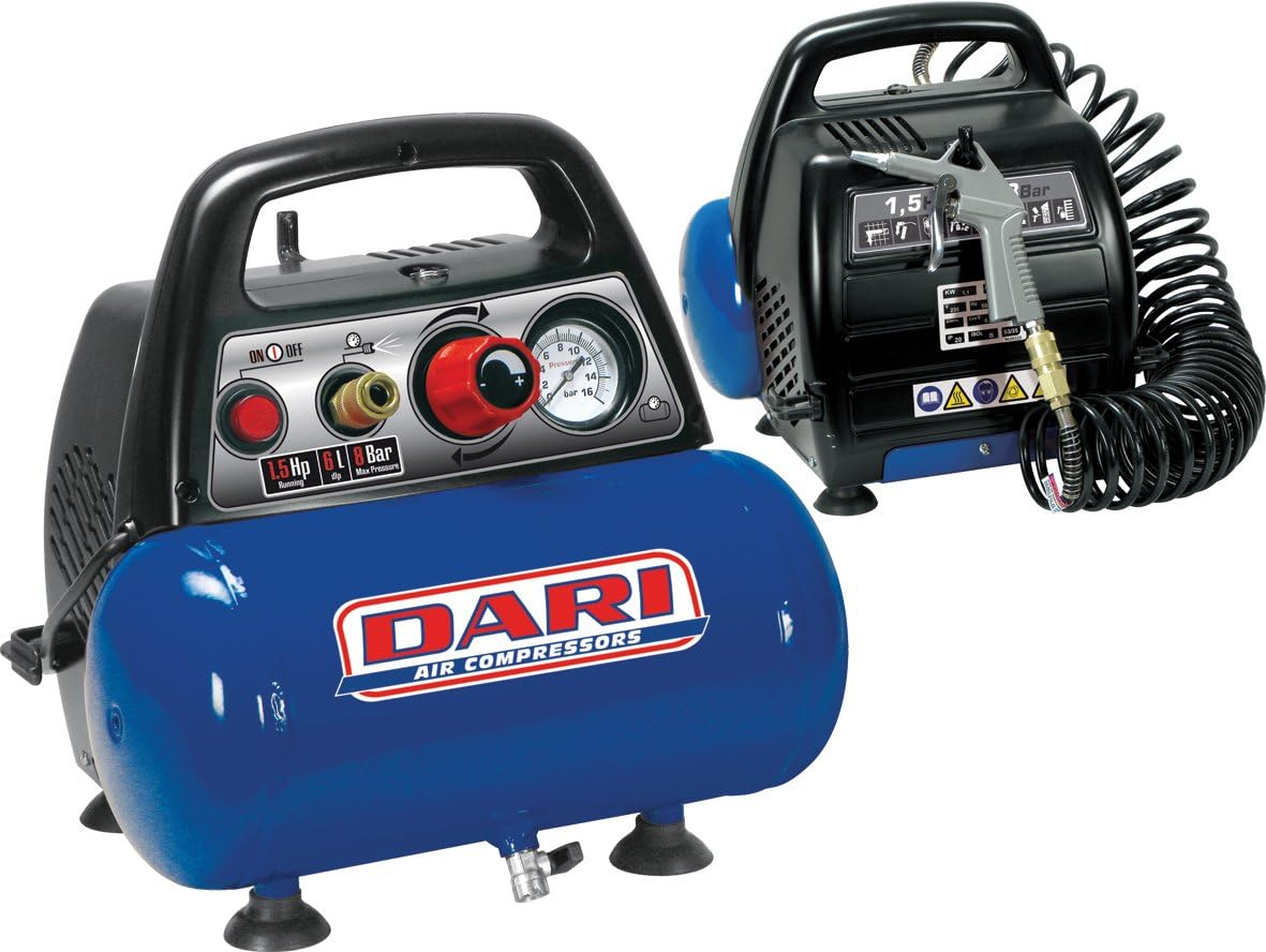 Compressore"Dari Fini" Lt 6: Amazon.it: Fai da te