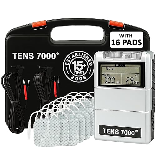 TENS 7000 Digital TENS Unit with Accessories, Includes 16 Pack ...
