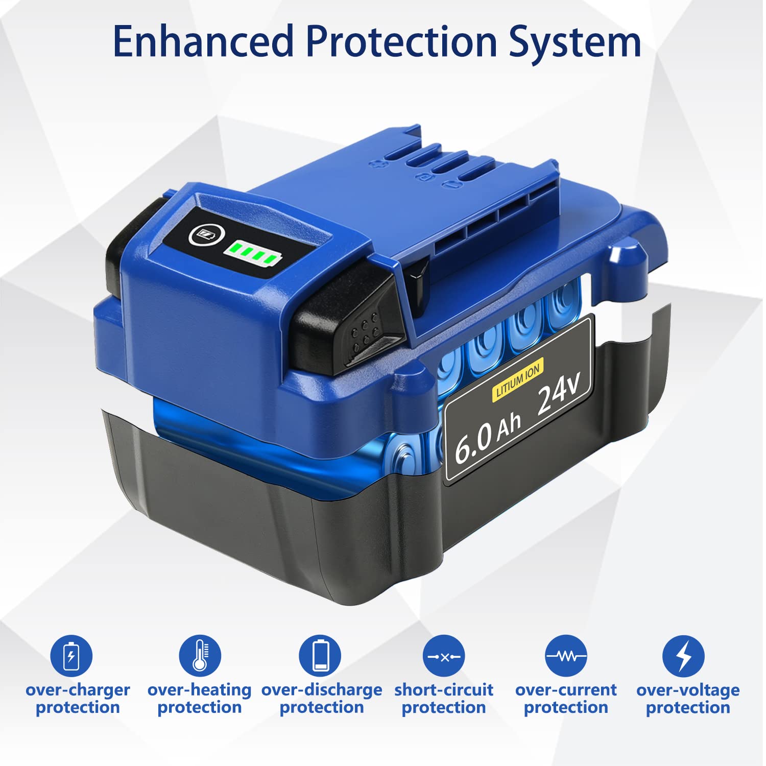 Mua DTK 24V 6Ah Replacement for Kobalt 24V Battery Max KB624-03 KB524 ...