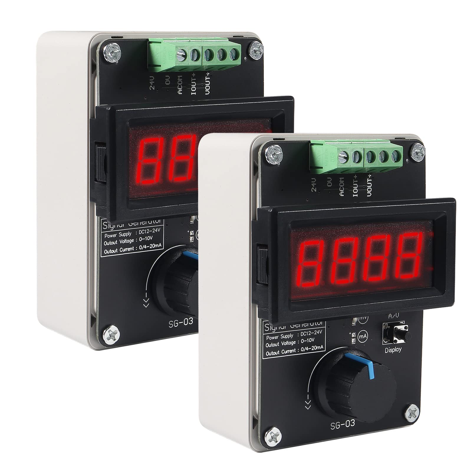 Mua 2Pcs Signal Generator 4-20mA Adjustable DC 0-10V 0/4-20mA Current Voltage Analog Simulator ...