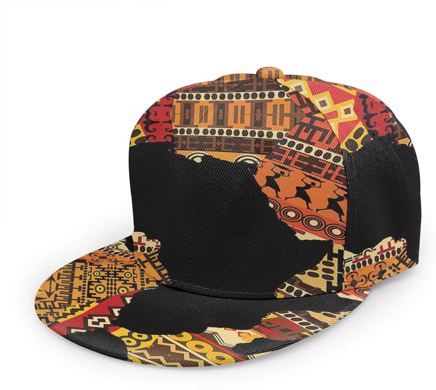 Baseball Cap Adjustable Ball Cap African Abstract Art Style Africa Map ...